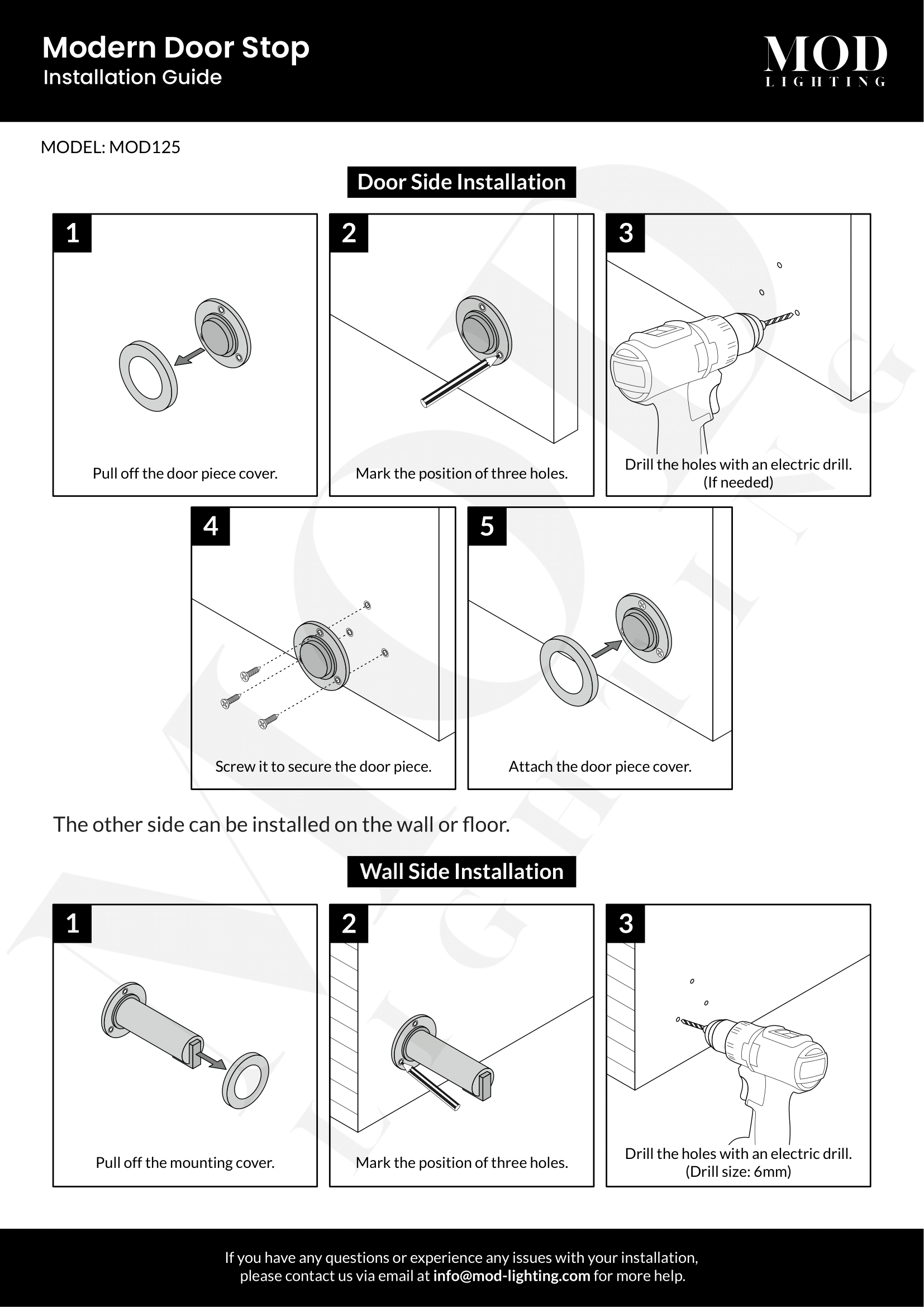 Avi Door Stop Installation Guide